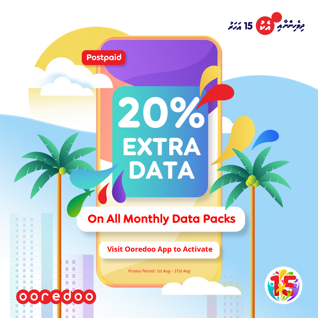 Ooredoo Maldives Turns 15 Years, Introduces Exciting Offers for its ...